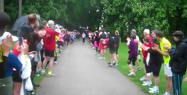 Both sides of the path were covered and it was a fantastic way to show ...